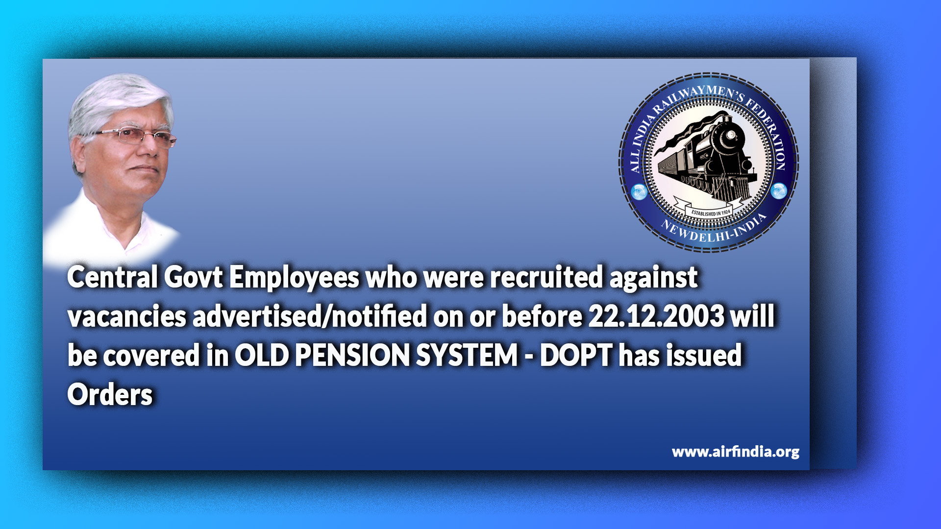 Central Govt Employees who were recruited against vacancies advertised ...
